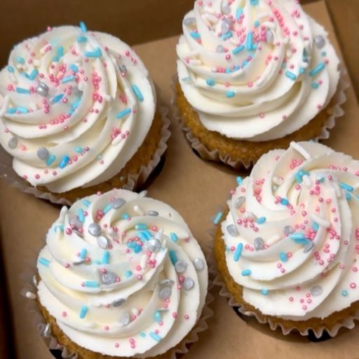 Baby Reveal Cupcakes *Local delivery & pick-up only* - Yvonne's Vegan ...